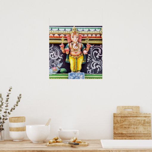 Ganesha God Statue Poster | Zazzle