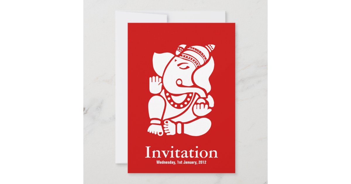 Ganesha Invitation | Zazzle