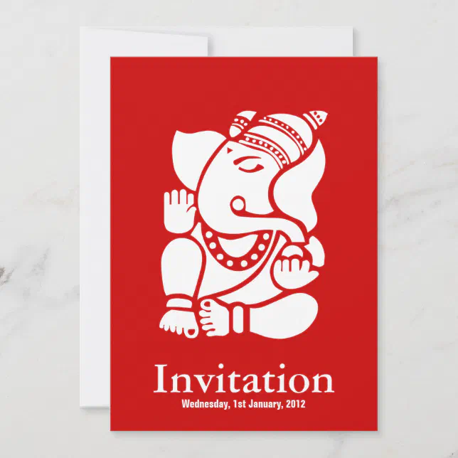 Ganesha Invitation | Zazzle