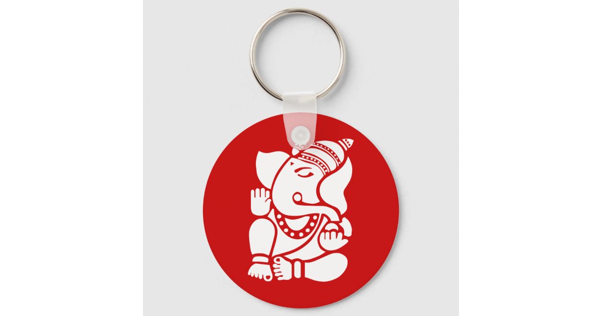 Ganesha Keychain | Zazzle