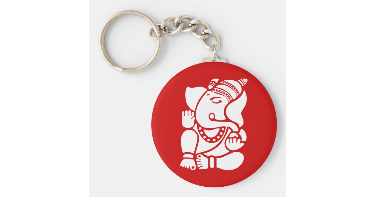 Ganesha Keychain | Zazzle