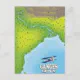 Ganges India map travel poster Postcard | Zazzle