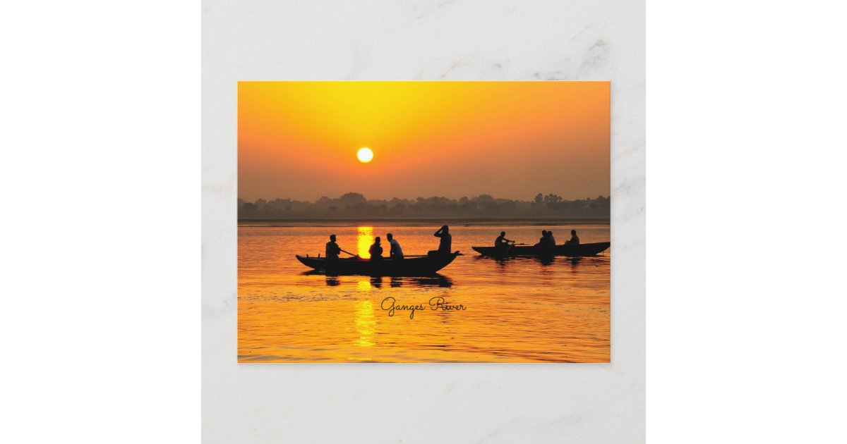 Ganges River, picturesque landscape photo Postcard | Zazzle