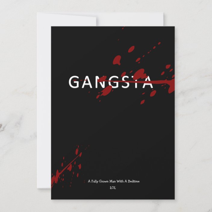GANGSTA CARD - JAILMATECARDS.CO.UK - BIRTHDAY FUN | Zazzle.com