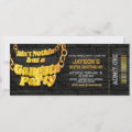 Gangsta Party - Hiphop Theme Ticket Invitation | Zazzle