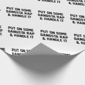 Gangsta Rap & Handle It Wrapping Paper | Zazzle