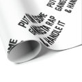 Gangsta Rap & Handle It Wrapping Paper | Zazzle