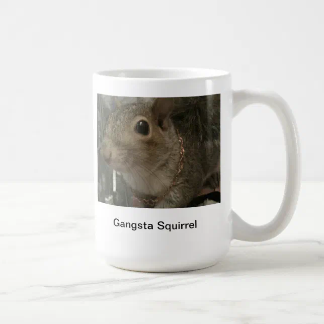 Gangsta Squirrel mug | Zazzle