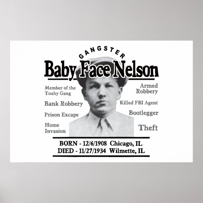Gangster Baby Face Nelson Poster | Zazzle.com