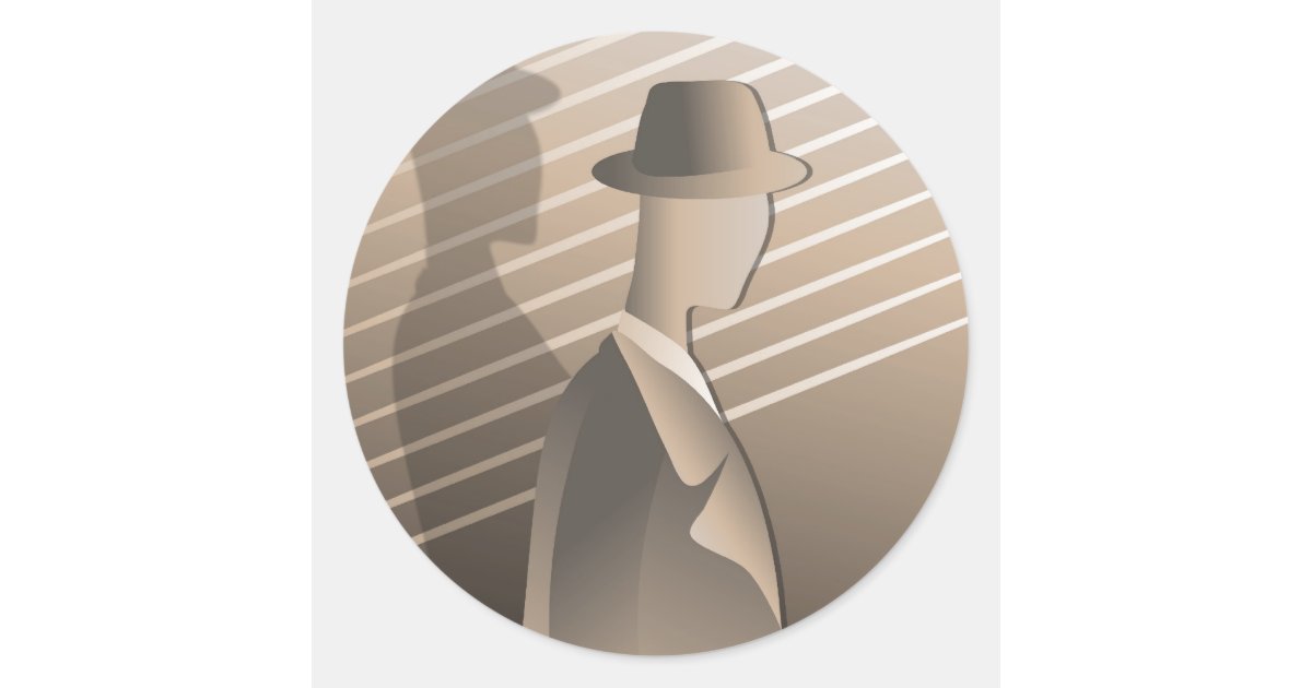 Gangster Classic Round Sticker | Zazzle