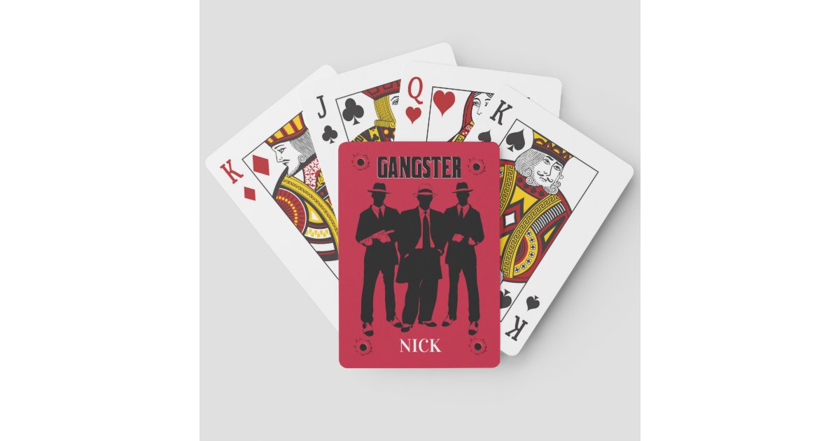 Gangster, Customized Playing Cards | Zazzle