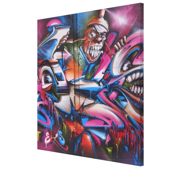 Gangster rapper urban graffiti Street art Canvas Print | Zazzle.com