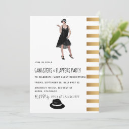 Gangsters and Flappers Party Invitation | Zazzle