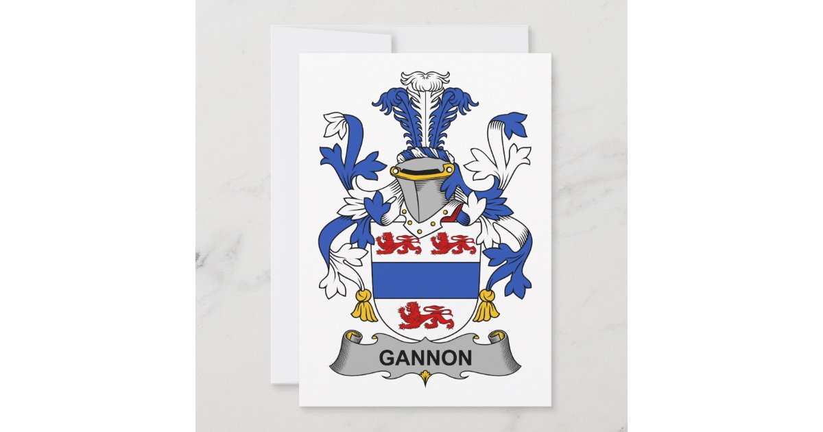 Gannon Family Crest | Zazzle