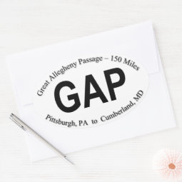 GAP Trail Sticker - Sheet of 4 stickers | Zazzle