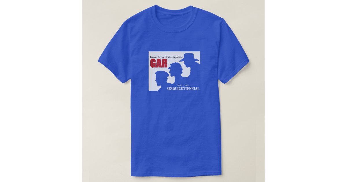 GAR Sesquicentennial Blue T-Shirt | Zazzle