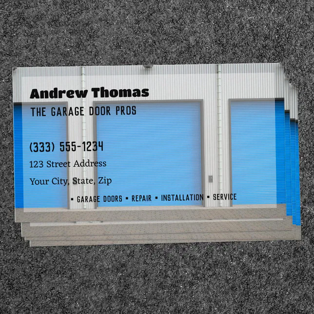 Garage Door Business Card | Zazzle