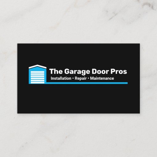 Garage Door Installation and Repair Business Card | Zazzle