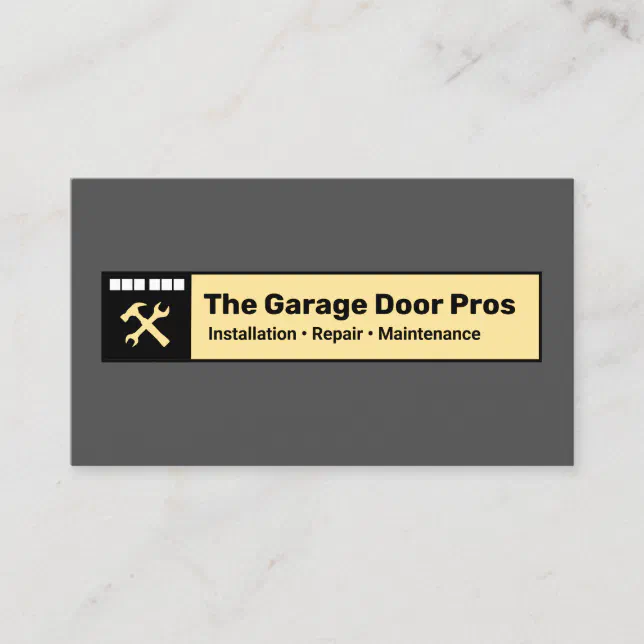 Garage Door Installation and Repair Business Card | Zazzle