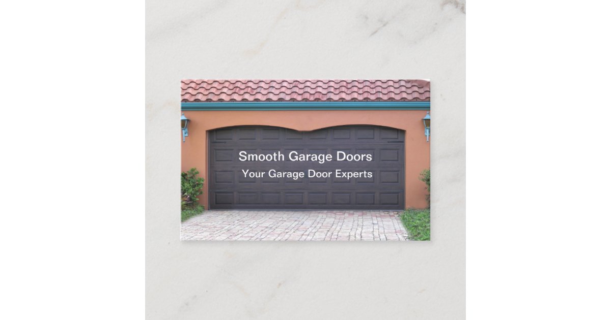 Garage Door Repair Services Business Cards | Zazzle