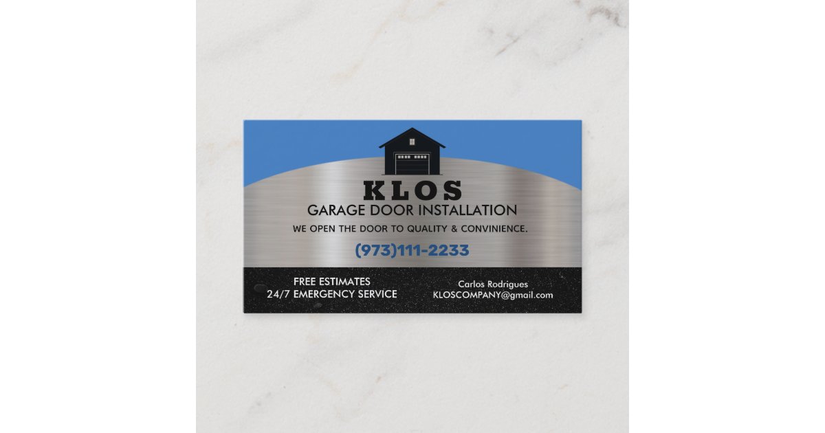 Garage Door Slogans Business Card | Zazzle