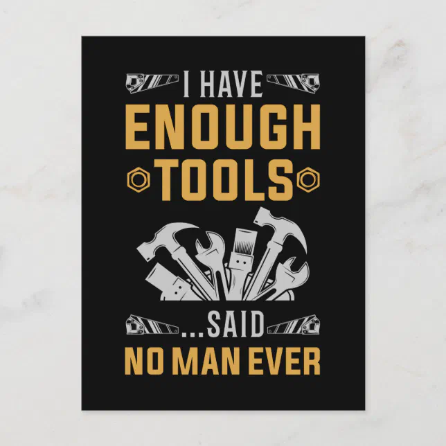 Garage Tools Funny Workshop Joke Postcard | Zazzle