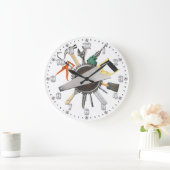 Garage Tools Man Cave Wall Clock | Zazzle