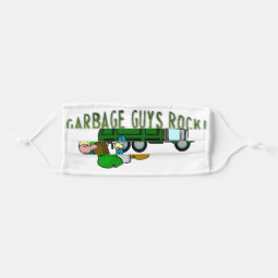 Garbage guys rock garbage truck face mask | Zazzle
