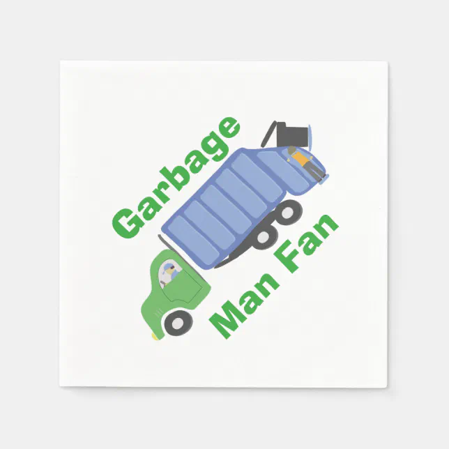 Garbage Man Fan Paper Napkins | Zazzle