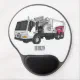 Garbage truck cartoon illustration gel mouse pad | Zazzle