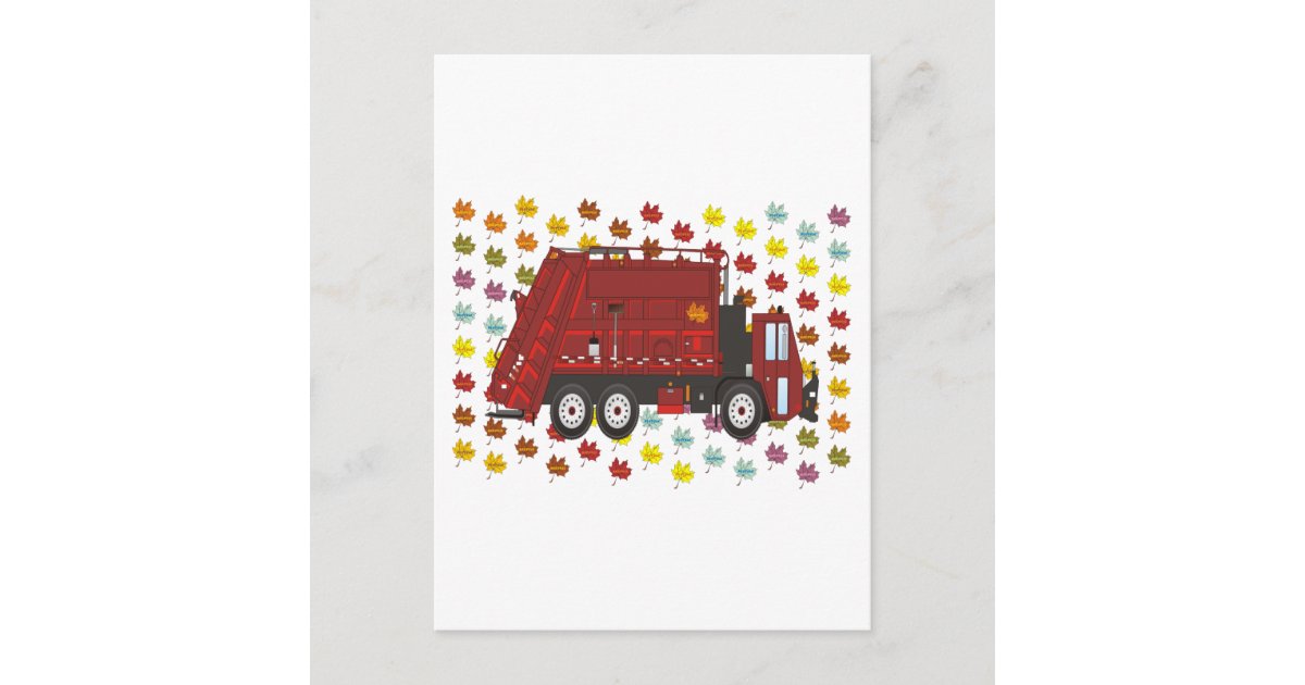 Garbage Truck September Postcard | Zazzle