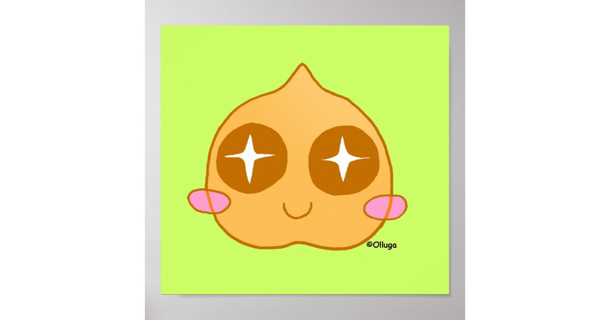 Garbanzo kawaii poster | Zazzle