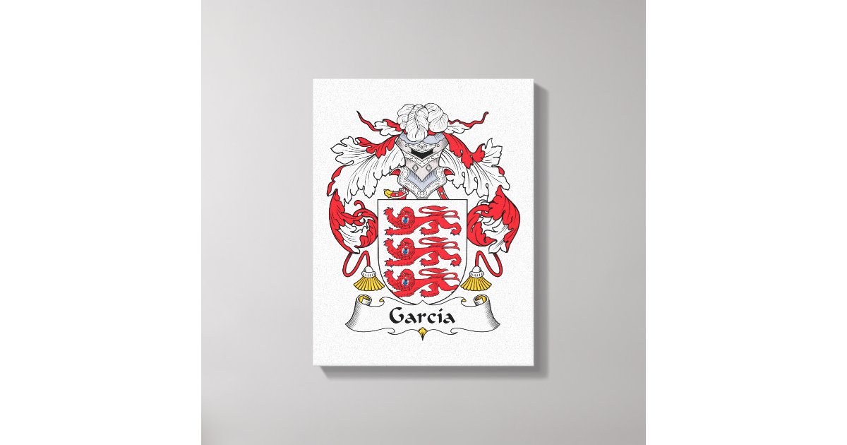 Garcia Family Crest Canvas Print | Zazzle