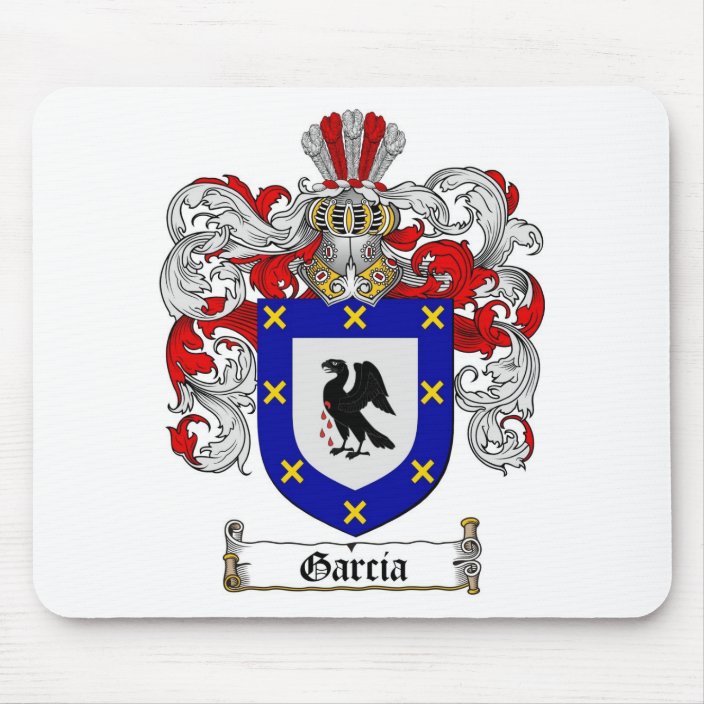 GARCIA FAMILY CREST - GARCIA COAT OF ARMS MOUSE PAD | Zazzle.com