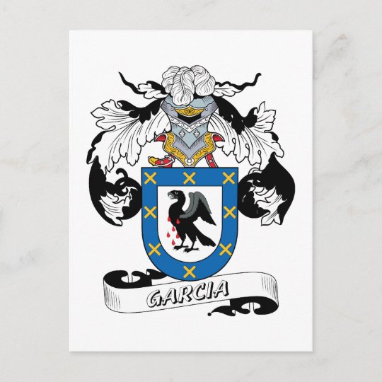 Garcia Family Crest Postcard | Zazzle.com