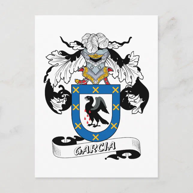 Garcia Family Crest Postcard | Zazzle