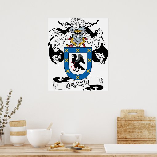 Garcia Family Crest Poster | Zazzle