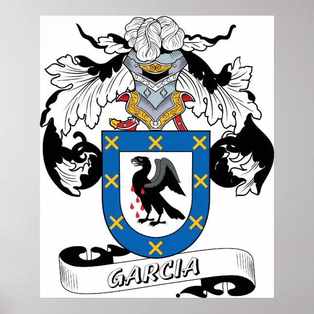 Garcia Family Crest Poster | Zazzle