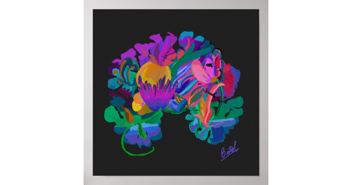 Garden brain poster | Zazzle