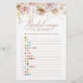 Garden floral bridal emoji pictionary game | Zazzle