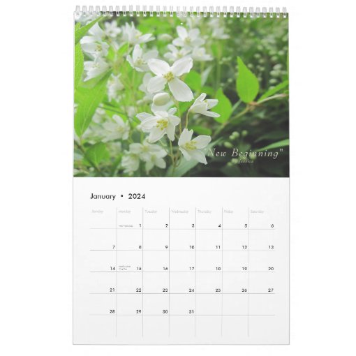 Garden Flower Calendar | Zazzle