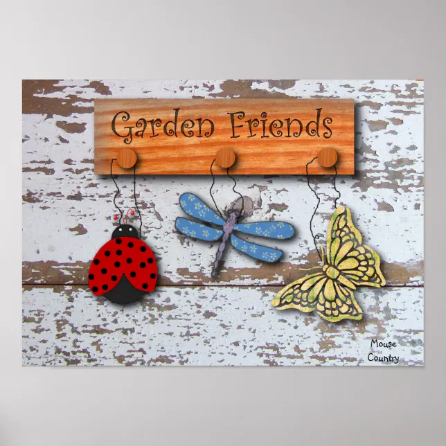 Garden Friends Poster | Zazzle