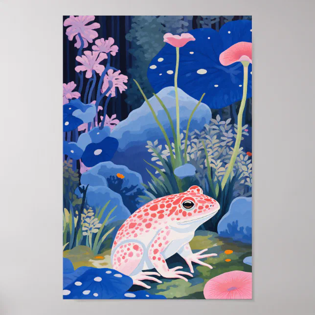 Garden Frog Poster | Zazzle