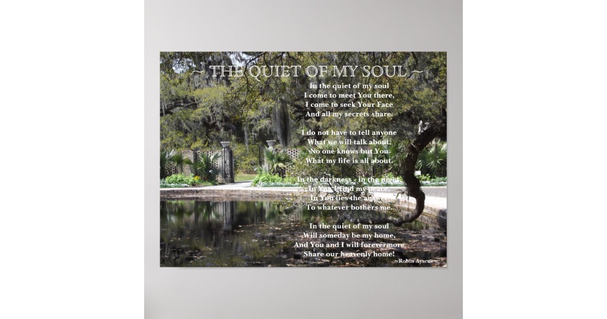 GARDEN GATE POEM POSTER | Zazzle