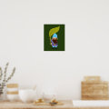Garden gnome cute gardening theme poster | Zazzle