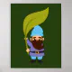 Garden gnome cute gardening theme poster | Zazzle
