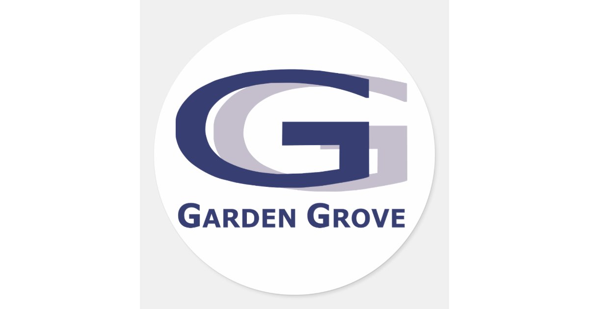 Garden Grove Logo Sticker | Zazzle