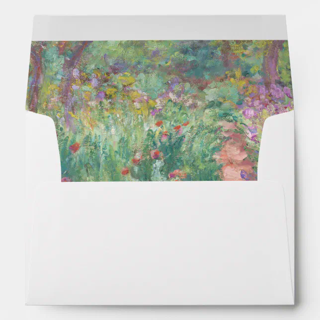Garden in Giverny by Claude Monet Envelope | Zazzle