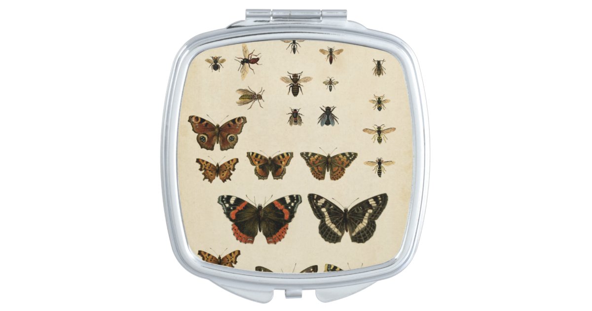 Garden Insects by Vision Studio Vanity Mirror | Zazzle