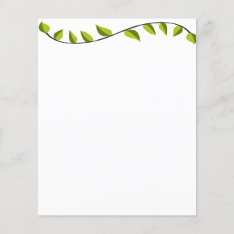 Garden Leaf Gardening Green Flyer | Zazzle